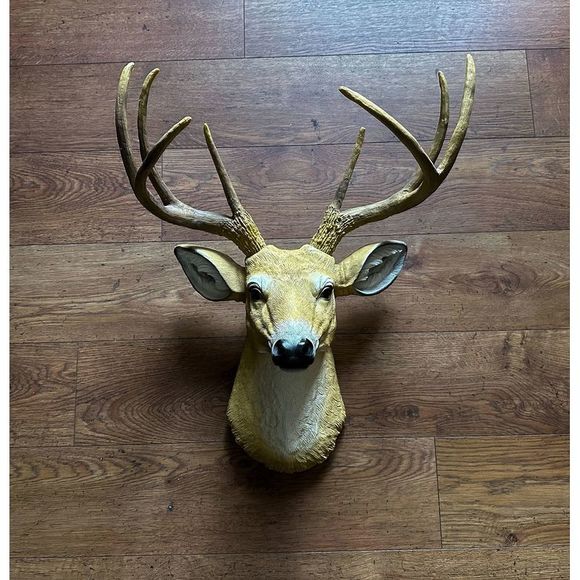 Zeckos | Wall Decor | Resin Lifelike 8point Buck Deer Bust Wall Mounted ...